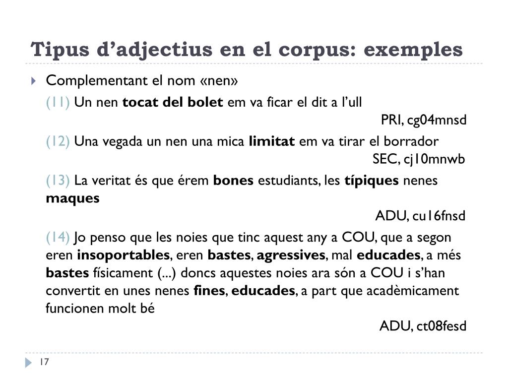 PPT - Els adjectius: de la gramàtica al discurs PowerPoint Presentation - ID:2318972