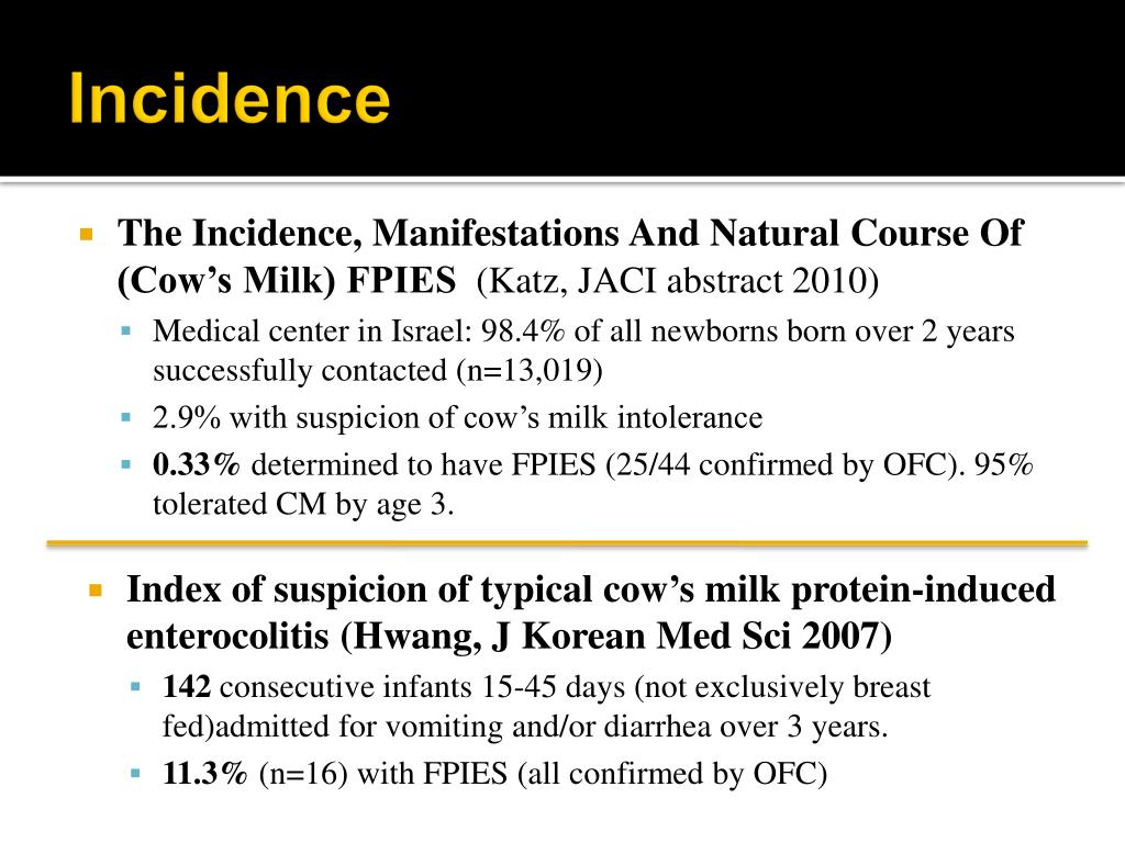 PPT - Food Protein Induced Enterocolitis Sydrome (FPIES) PowerPoint ...