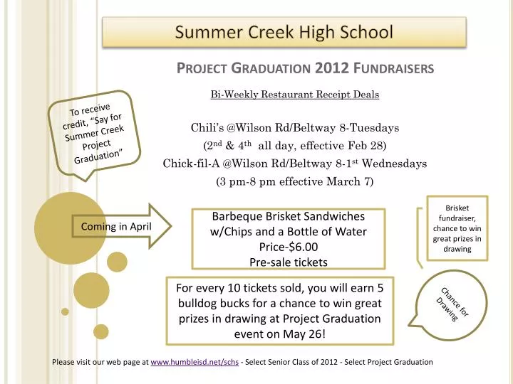 PPT - Project Graduation 2012 Fundraisers PowerPoint Presentation, free ...