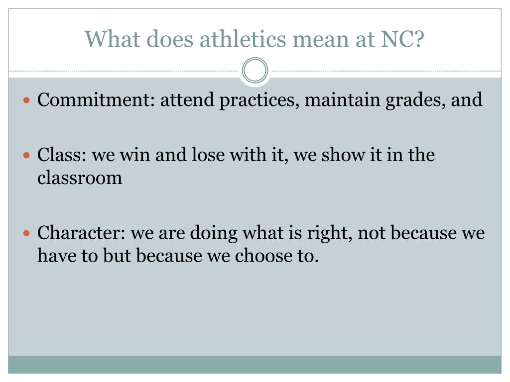 PPT - North Central Athletics Meeting PowerPoint Presentation, free ...