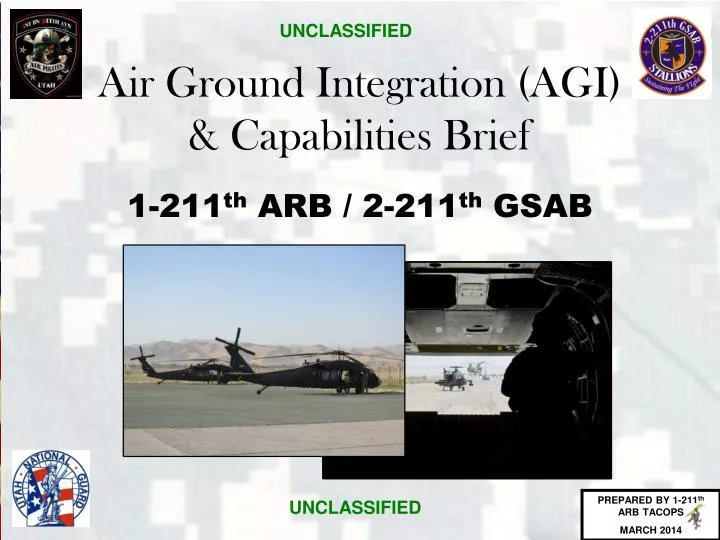 PPT - Air Ground Integration (AGI) & Capabilities Brief PowerPoint ...