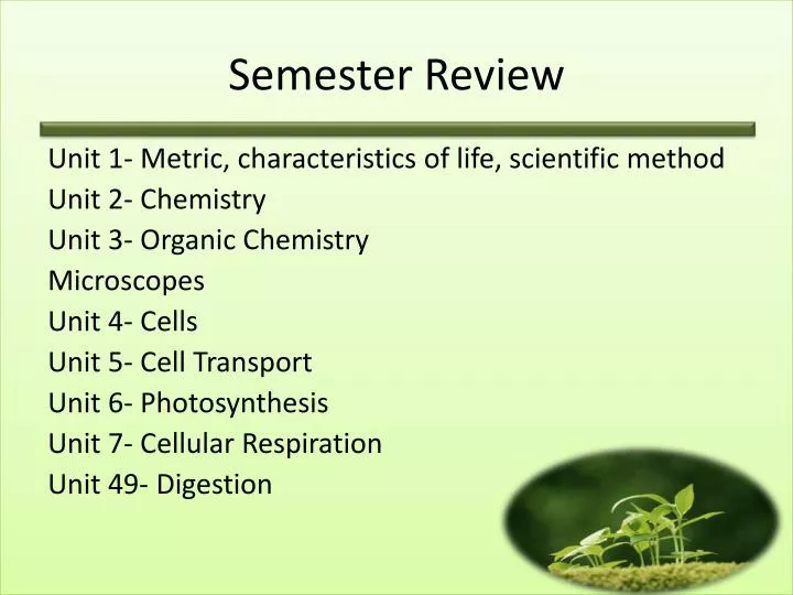 PPT - Semester Review PowerPoint Presentation, free download - ID:2319461