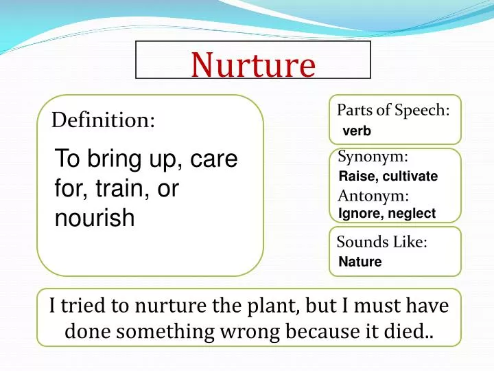 PPT - Nurture PowerPoint Presentation, free download - ID:2319595