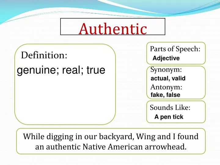 PPT - Authentic PowerPoint Presentation, free download - ID:2319596