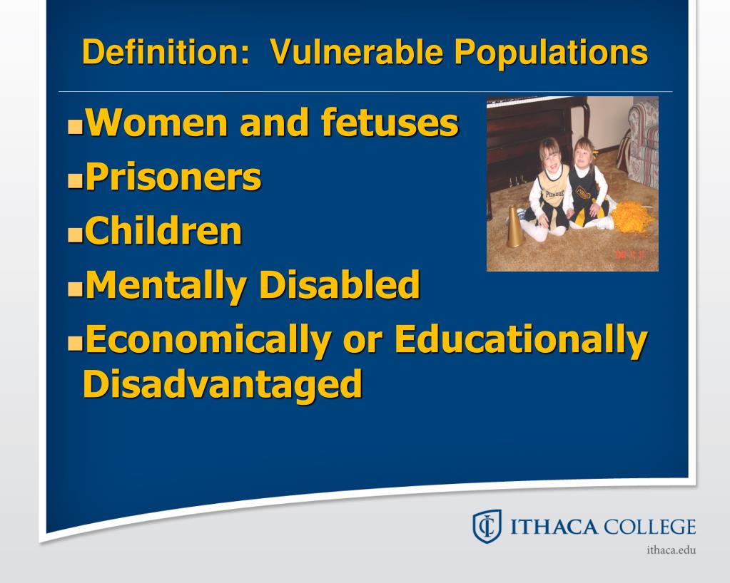 PPT - Ithaca College – Sponsored Research All-College Human Subjects ...