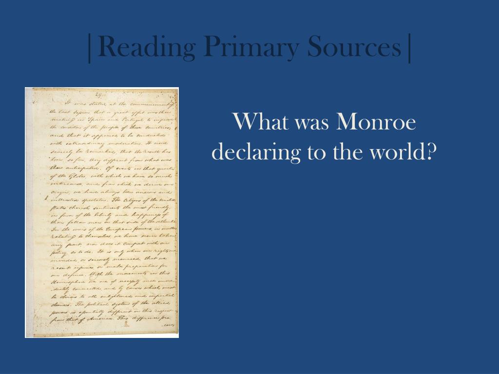 PPT - America Enters The World Stage: | The Monroe Doctrine| PowerPoint ...