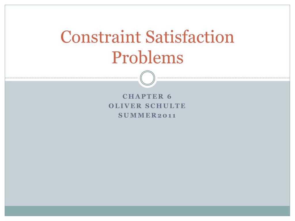 PPT - Constraint Satisfaction Problems PowerPoint Presentation, free ... PPT - Constraint Satisfaction Problems PowerPoint Presentation, free ...
