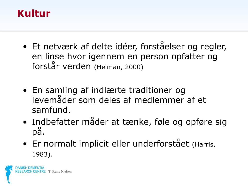 PPT - T. Rune Nielsen, neuropsykolog, Ph.D . Nationalt Videnscenter for ...