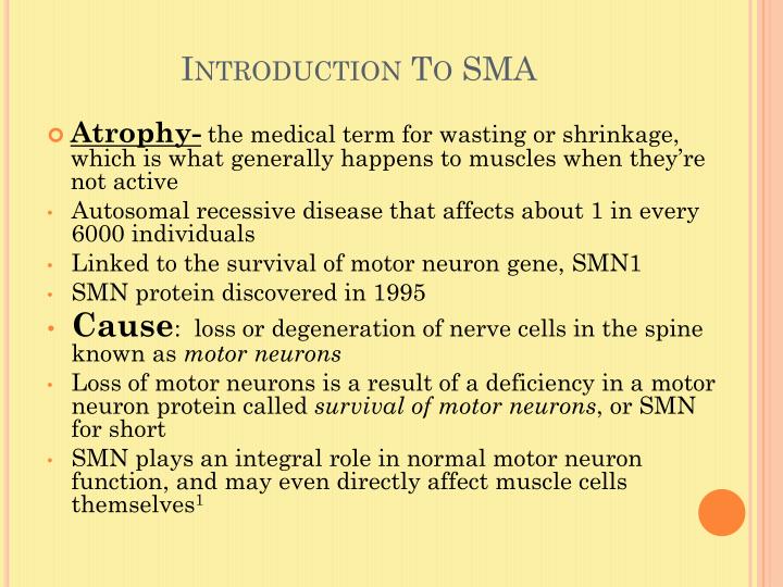 PPT - Spinal Muscular Atrophy PowerPoint Presentation - ID:2321140