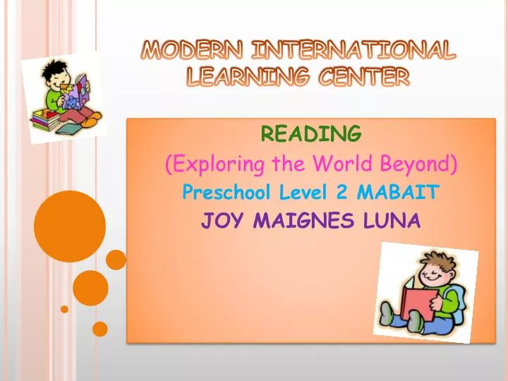 PPT - MODERN INTERNATIONAL LEARNING CENTER PowerPoint Presentation ...