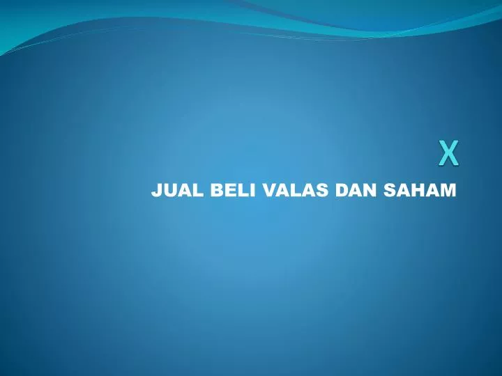 PPT - JUAL BELI VALAS DAN SAHAM PowerPoint Presentation, free download ...