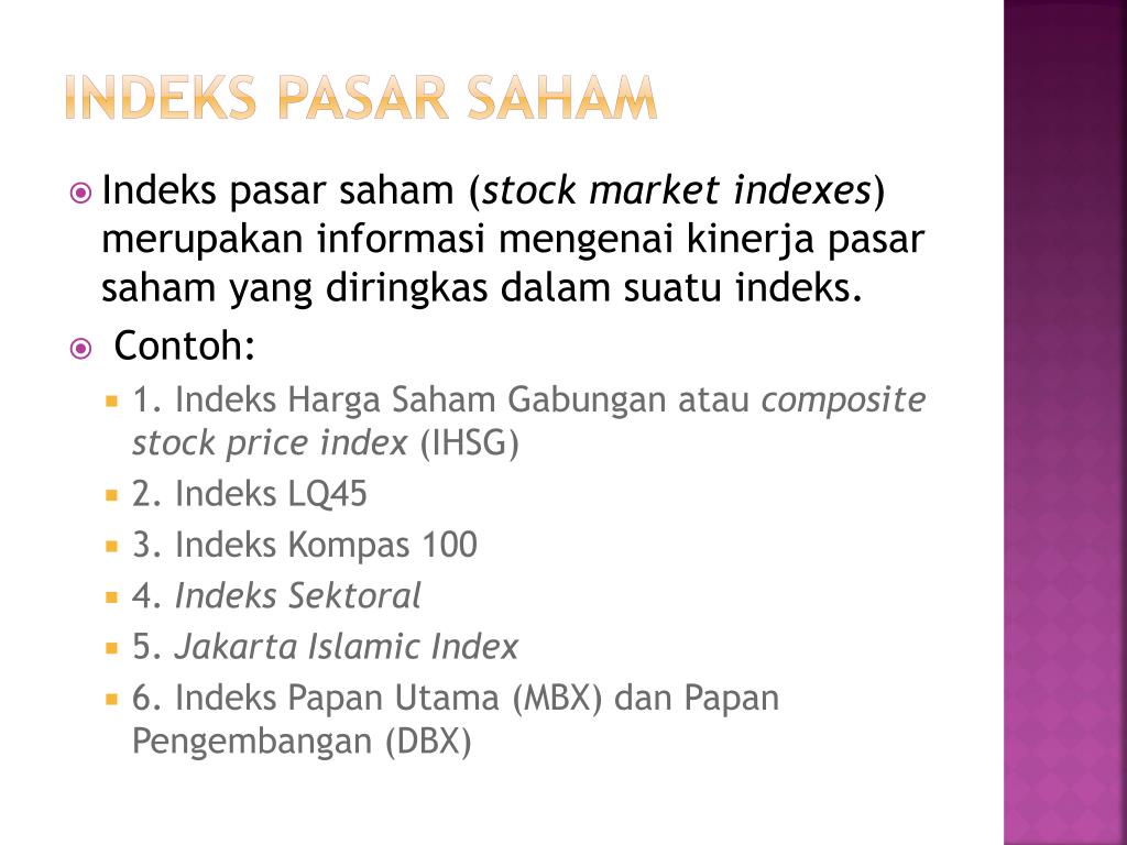 PPT - MATERI # 3 PASAR MODAL DI INDONESIA DAN MEKANISME PERDAGANGAN ...