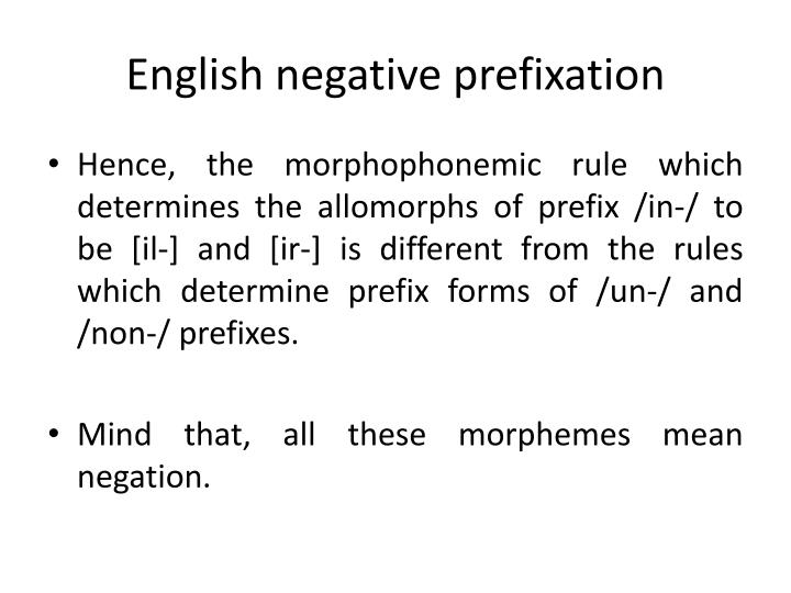 PPT - Morphophonology PowerPoint Presentation - ID:2322462