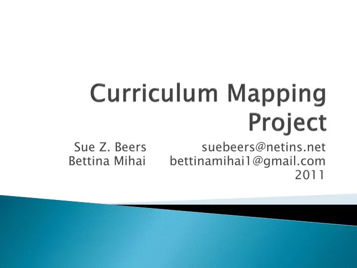 PPT - Curriculum Mapping Project PowerPoint Presentation, free download ...