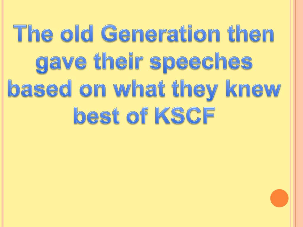 PPT - Welcome to the KSCF Head Office The Venue for the Great Pioneers ...