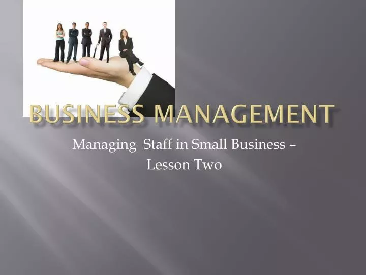 PPT - BUSINESS MANAGEMENT PowerPoint Presentation, free download - ID ...