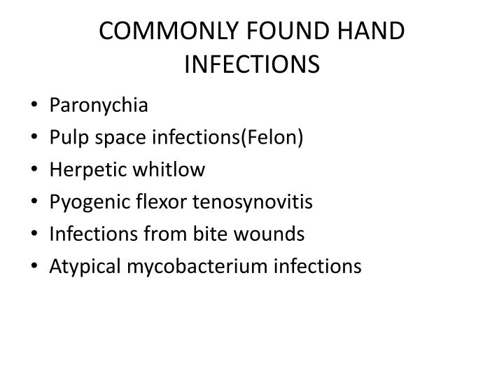 PPT - HAND INFECTIONS PowerPoint Presentation - ID:2323448