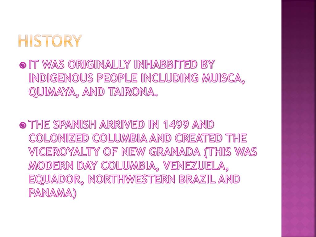 PPT - Political, Social and ethnic history of Colombia PowerPoint ...