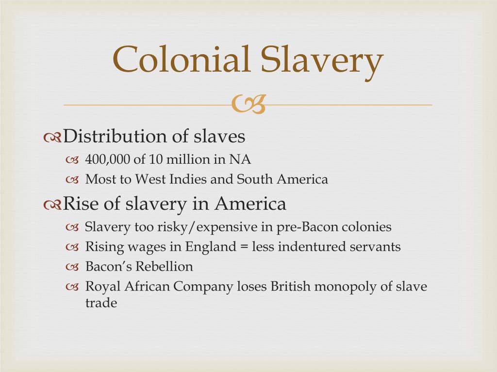 PPT - Slavery in America French & Indian War PowerPoint Presentation ...