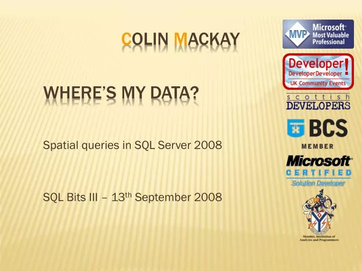 PPT - Where’s My Data? PowerPoint Presentation, free download - ID:2324271