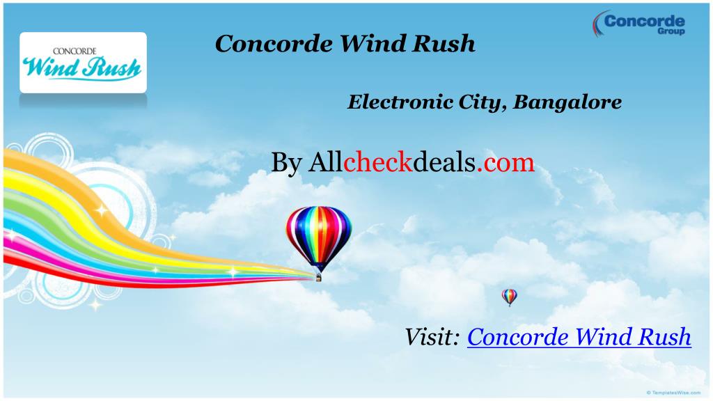 PPT - Concorde Wind Rush - Bangalore City ₹ 24.09 Lacs PowerPoint ...