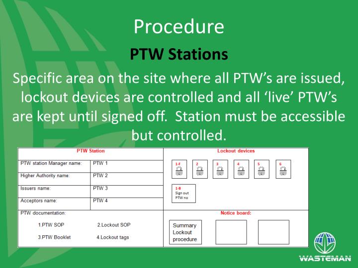 PPT - Permit T o W ork (PTW) PowerPoint Presentation - ID:2324840