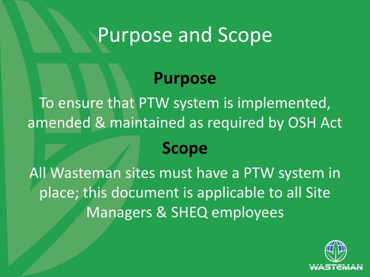 PPT - Permit T o W ork (PTW) PowerPoint Presentation - ID:2324840
