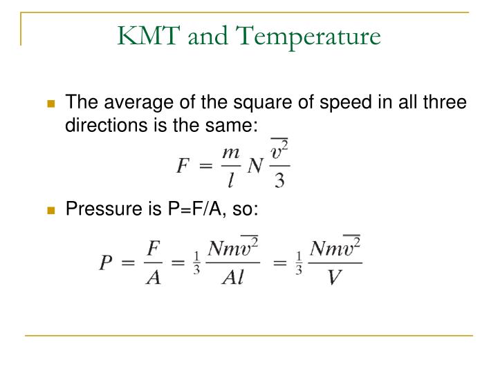 PPT - Temperature and KMT PowerPoint Presentation - ID:2325528
