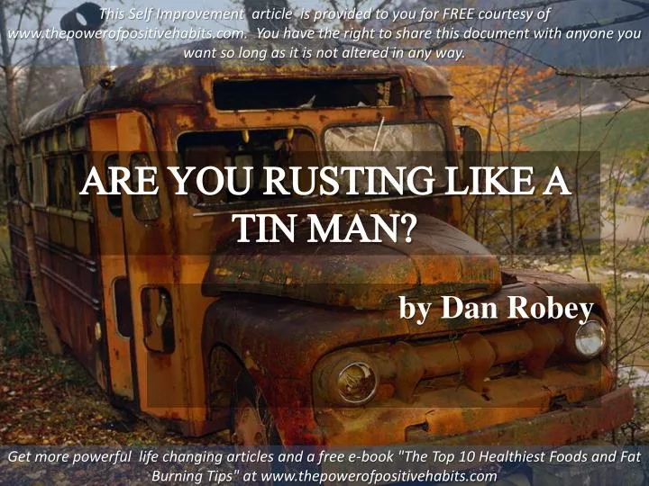 PPT - Are you rusting like a man PowerPoint Presentation, free download ...