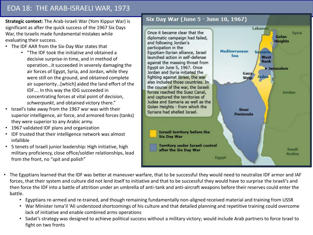 PPT - EOA 18 : THE ARAB-ISRAELI WAR, 1973 PowerPoint Presentation, free ...
