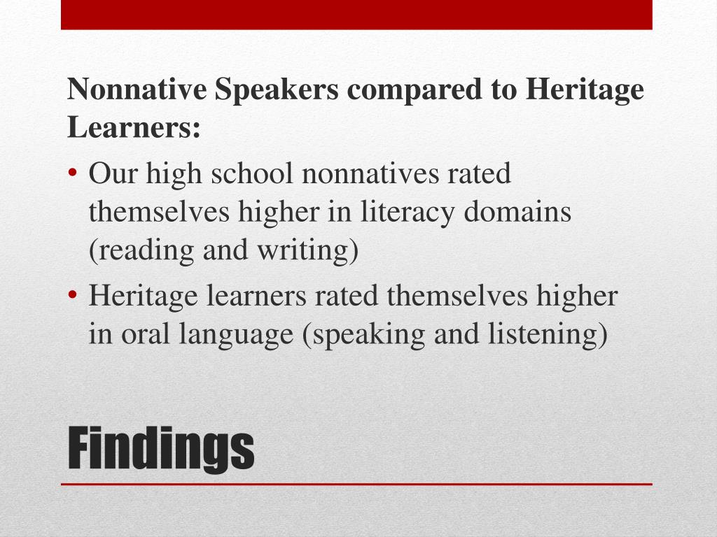PPT - Needs of High School Heritage Spanish Students PowerPoint ...