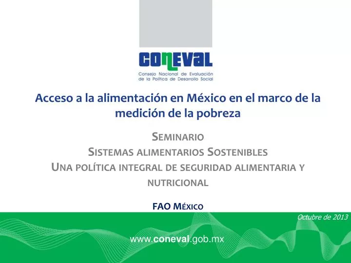 PPT - coneval .gob.mx PowerPoint Presentation, free download - ID:2326413