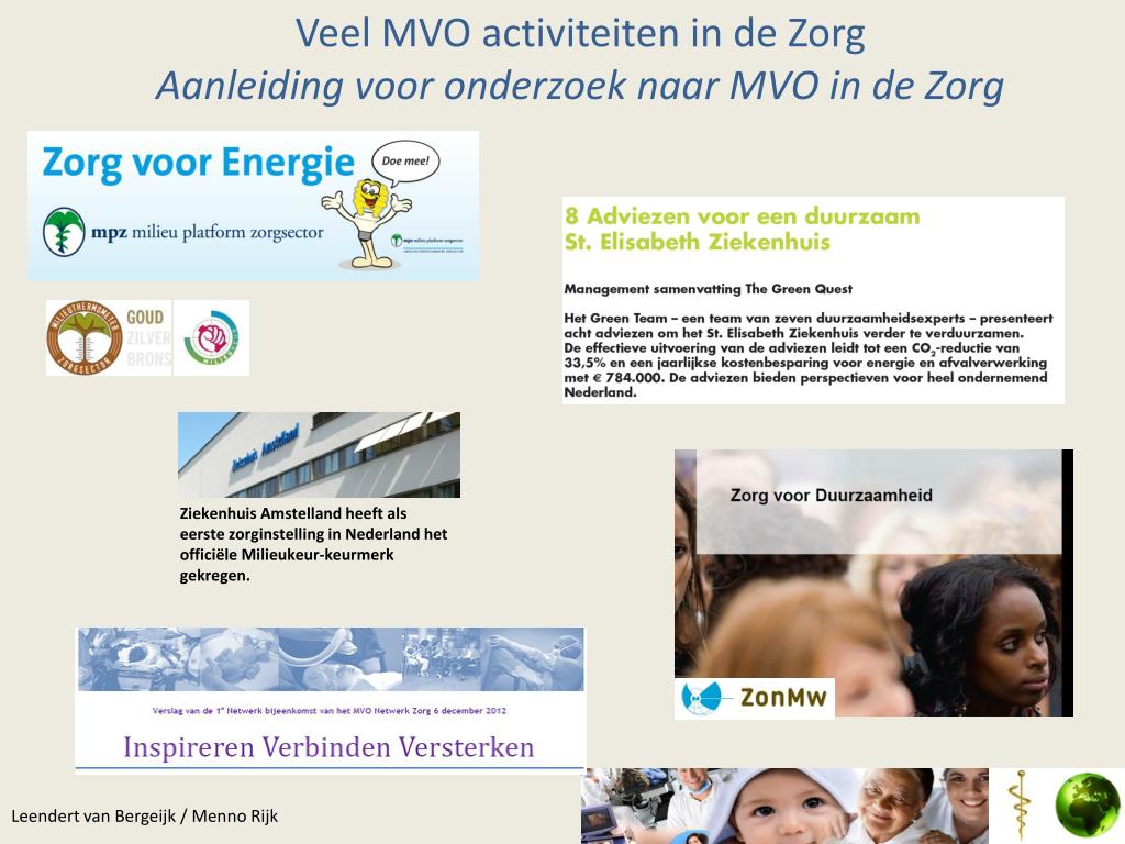 PPT - “MVO meting in de zorg” Milieu Platform Zorgsector Symposium ...