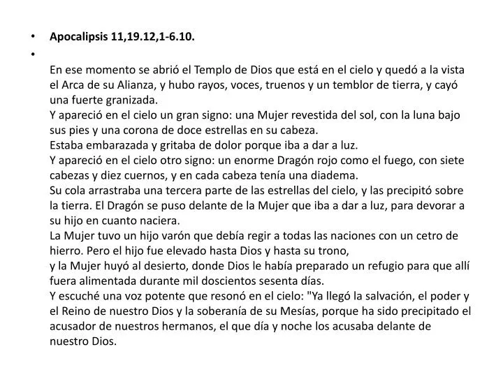 PPT - Apocalipsis 11,19.12,1-6.10. PowerPoint Presentation, free ...