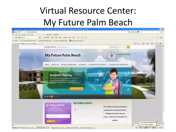 PPT - Virtual Resource Center: My Future Palm Beach PowerPoint ...