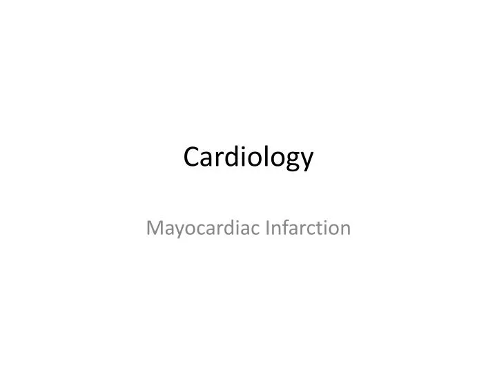 PPT - Cardiology PowerPoint Presentation, free download - ID:2328491