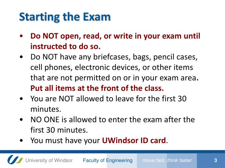 PPT - Examination Rules PowerPoint Presentation - ID:2329135
