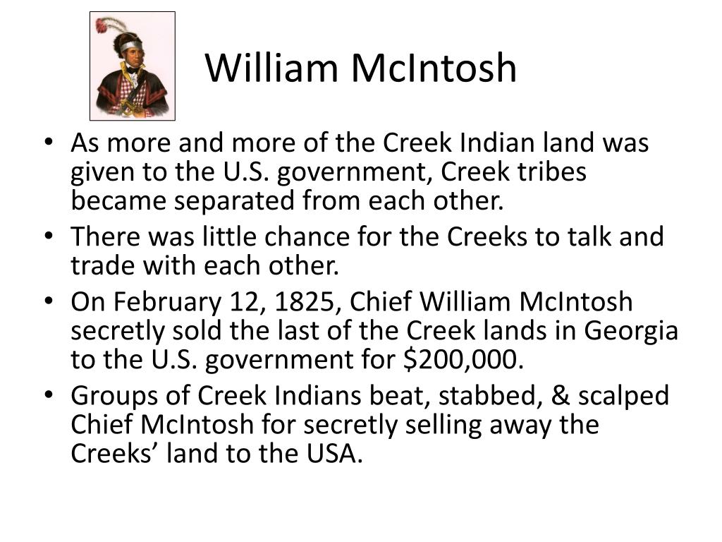PPT - Unit 7: Creek & Cherokee Nations (1800-1840) PowerPoint ...
