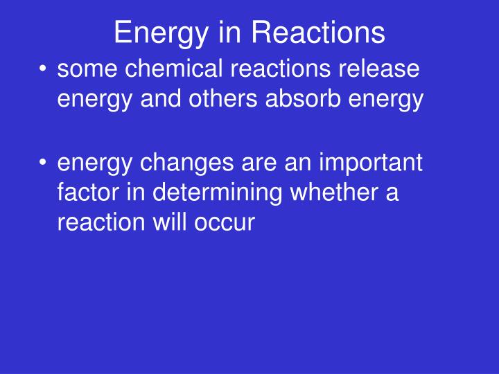 PPT - Energy, Chemical Reactions, and Enzymes PowerPoint Presentation ...