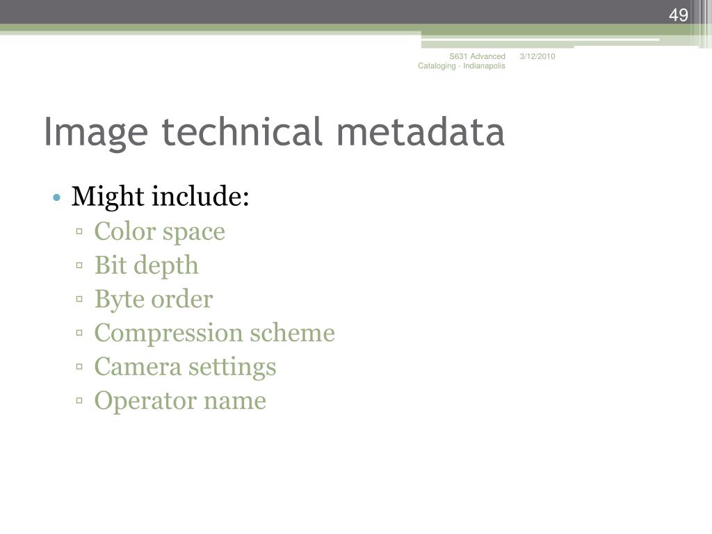 PPT - Introduction to Metadata for Cultural Heritage Organizations ...