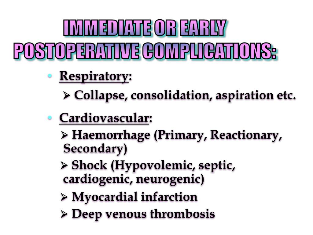 PPT General Complications Of Surgery PowerPoint Presentation Free