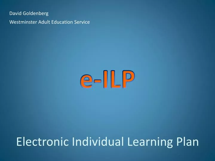 PPT - e -ILP PowerPoint Presentation, free download - ID:2329892