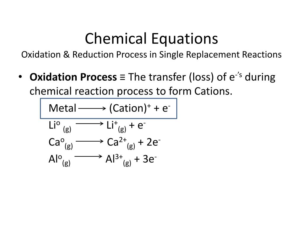 PPT - Chemical Equations and Reactions PowerPoint Presentation, free ...