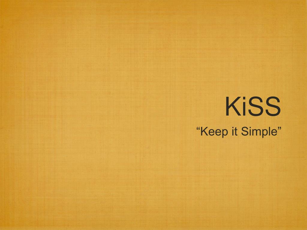 Ppt Kiss Powerpoint Presentation Free Download Id 2332144