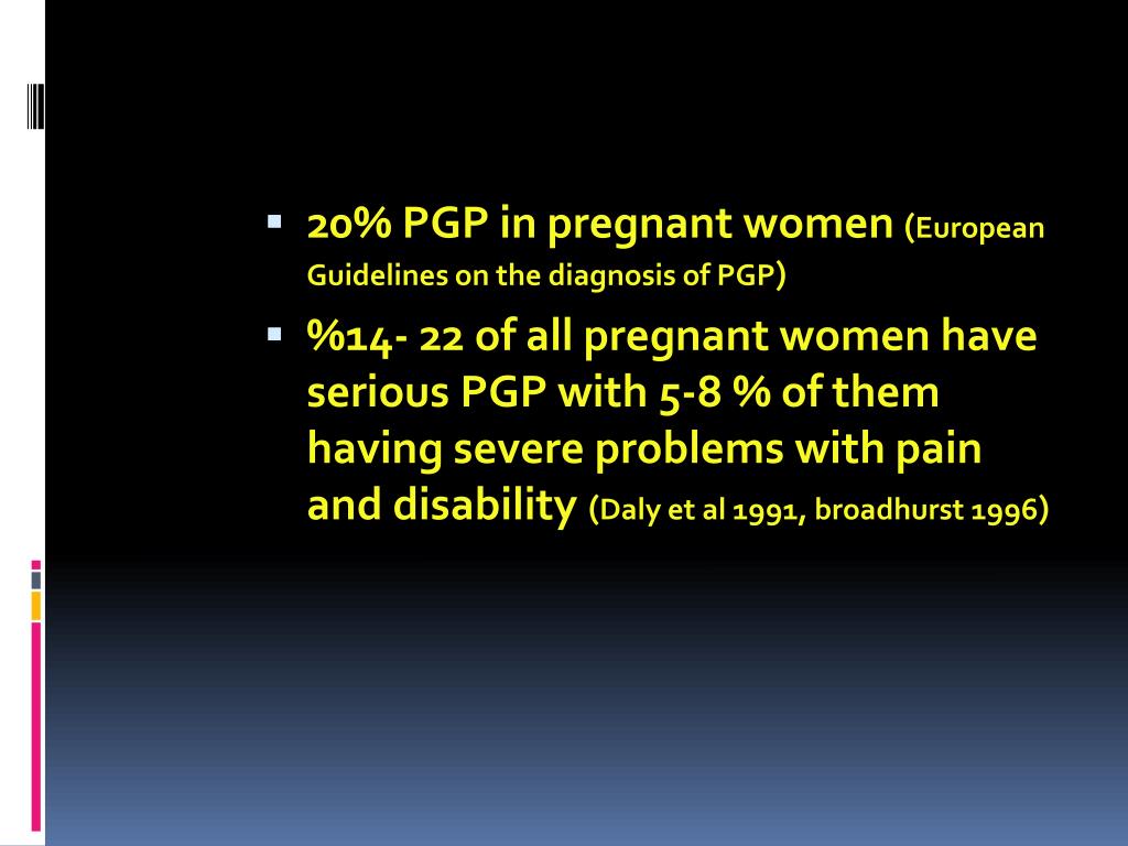PPT - Low back and pelvic girdle pain during pregnancy PowerPoint ...