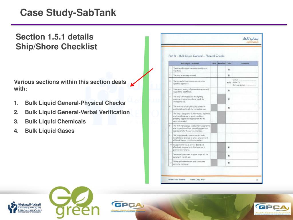PPT - SABTANK’s RESPONSIBLE CARE THE UNCHARTED FRONTIERS PowerPoint ...