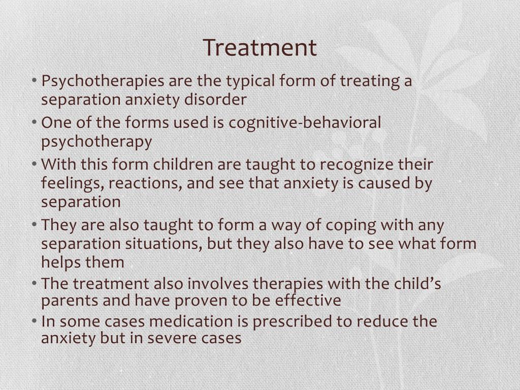 Ppt Separation Anxiety Disorder Powerpoint Presentation Free