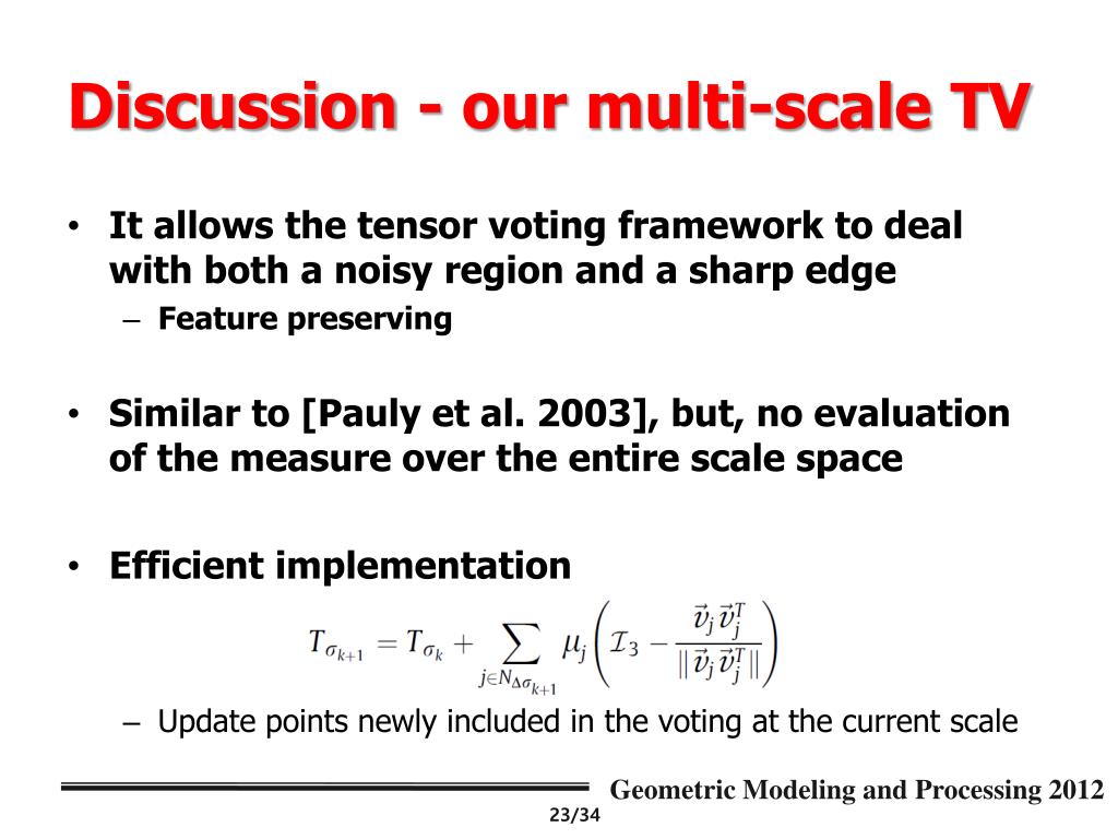 Ppt Multi Scale Tensor Voting For Feature Extraction From Unstructured Point Clouds Powerpoint