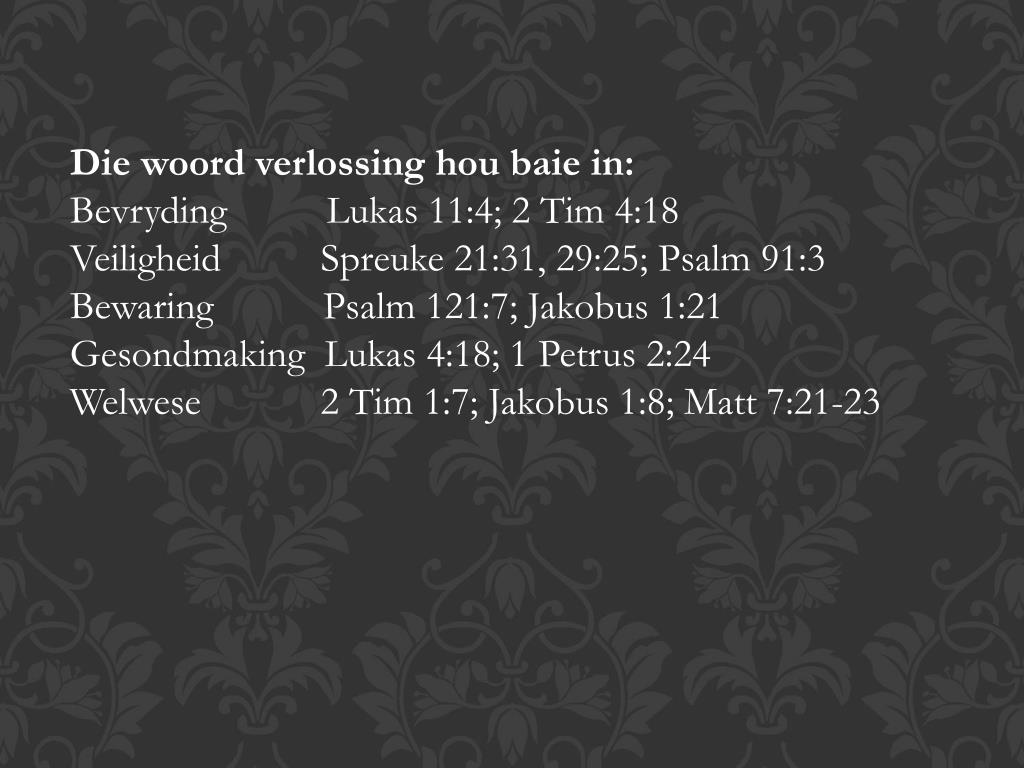 PPT - Lewe in die grootsheid van jou verlossing PowerPoint Presentation ...