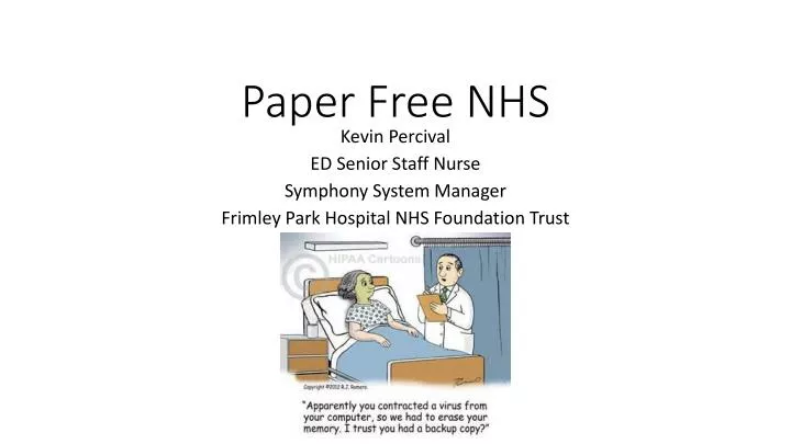 PPT - Paper Free NHS PowerPoint Presentation, free download - ID:2333617